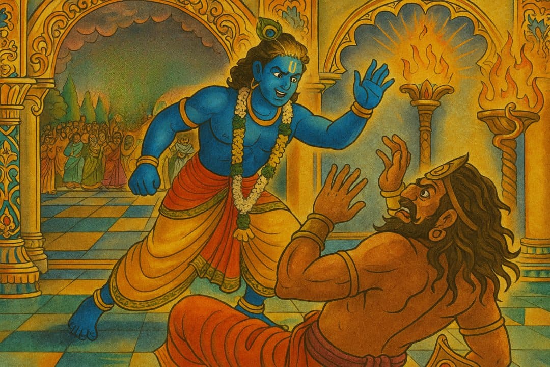 The Fall of Kansa: Krishna's Epic Showdown in Mathura